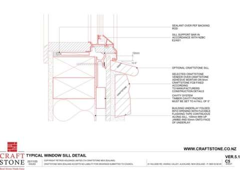 C5-TYPICAL WINDOW SILL DETAIL