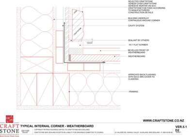 D2-TYPICAL INTERNALCORNER – WEATHERBOARD